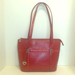 vintage brighton red leather - Gem
